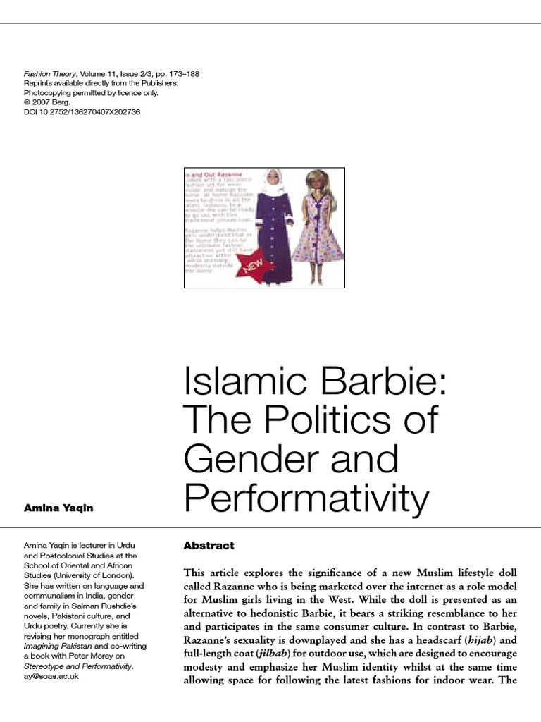 Yaqin-Islamic Barbie | PDF | Barbie | Hijab