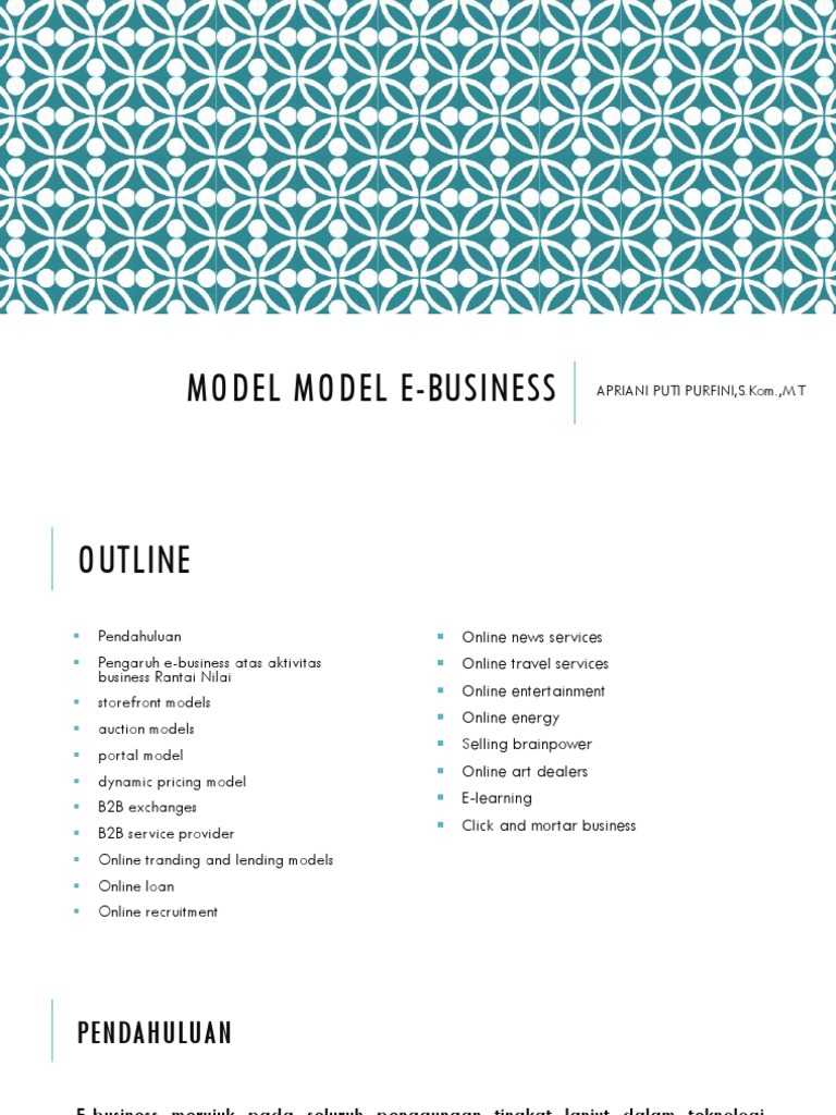 Model-Model E-Business | PDF | Bisnis | Komputer