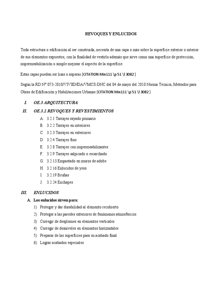 Revoques y Enlucidos | PDF | Cemento | Yeso