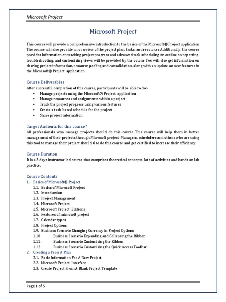 Microsoft Project TOC | PDF | Microsoft Excel | Computer Engineering
