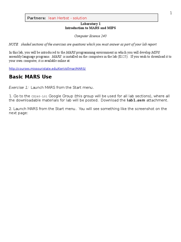 Lab 1 Soln Pdf String Computer Science Computer Program 3444