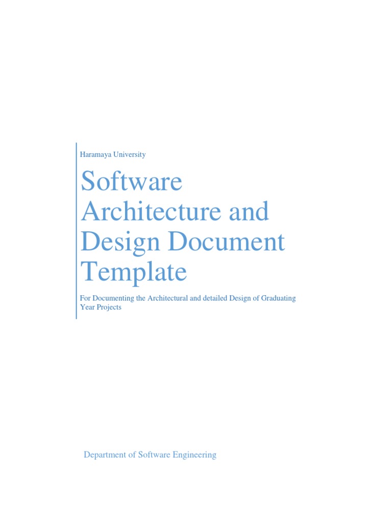 Software Architecture and Design Documentation Template | PDF | System ...