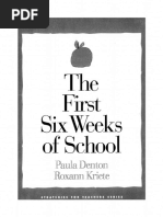 The First Six Weeks of School (K-2) | PDF