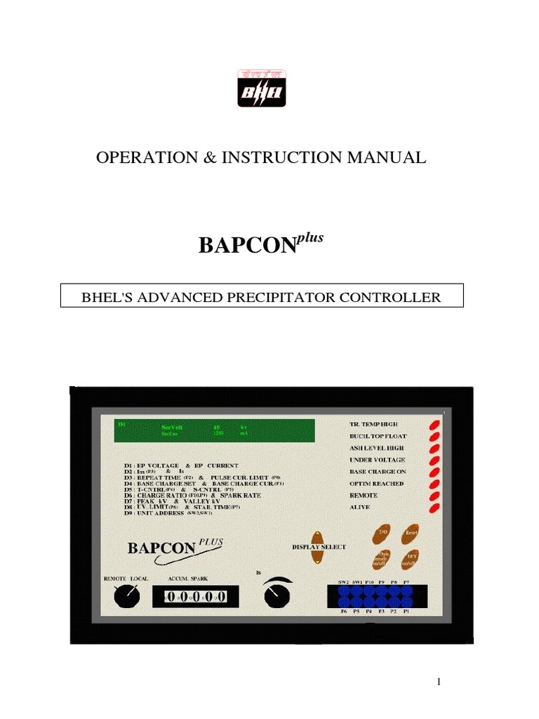 Bapcon Plus Manual | PDF | Rectifier | Power Supply
