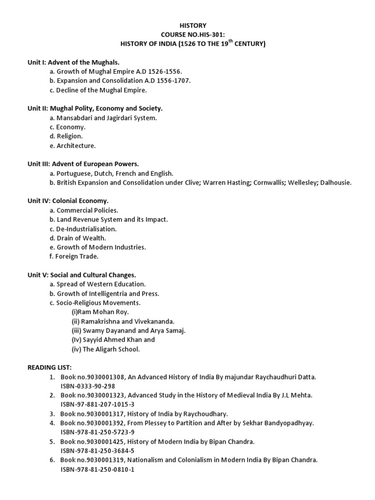 HISTORY 301 Syllabus PDF | PDF