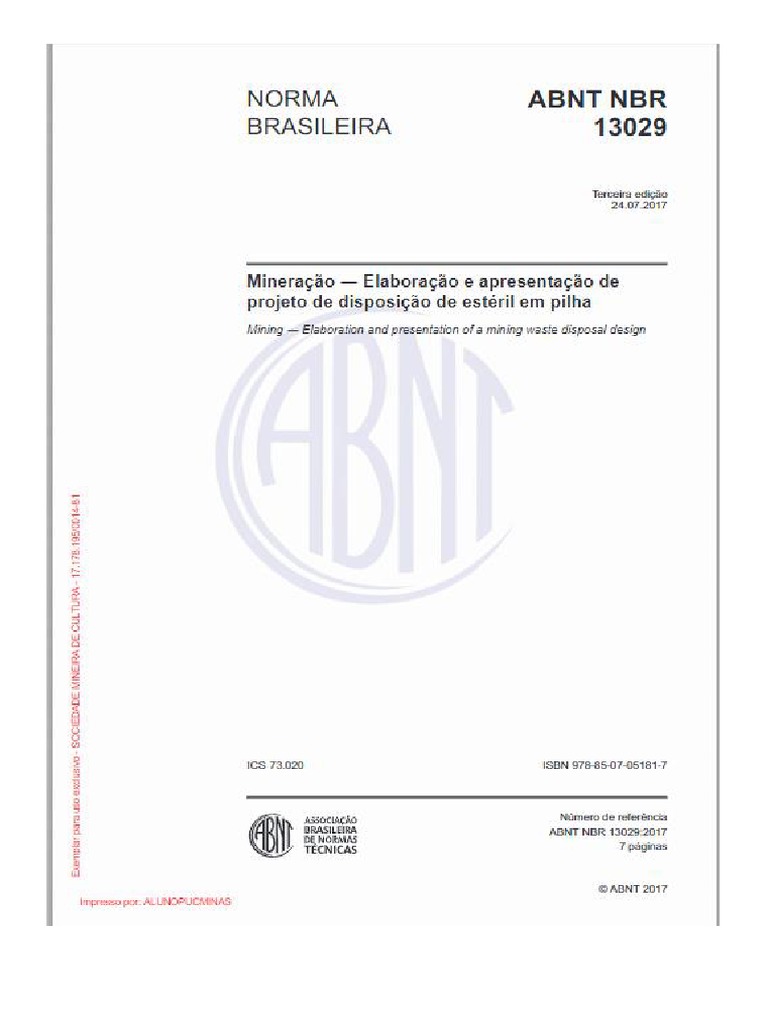 NBR 13029 | PDF