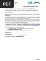 UWC 2026 Application Guidelines | PDF | Educational Stages