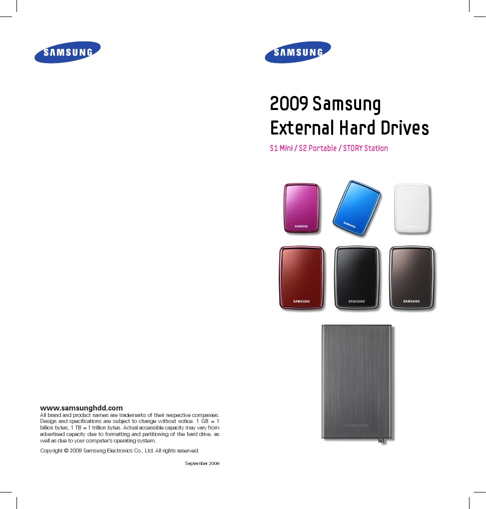 2009 Samsung External - HDD | PDF | Hard Disk Drive | Usb