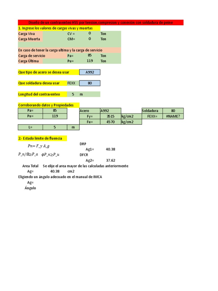 Diseño de Contraventeo HSS Estructural | PDF | Rieles | Acero