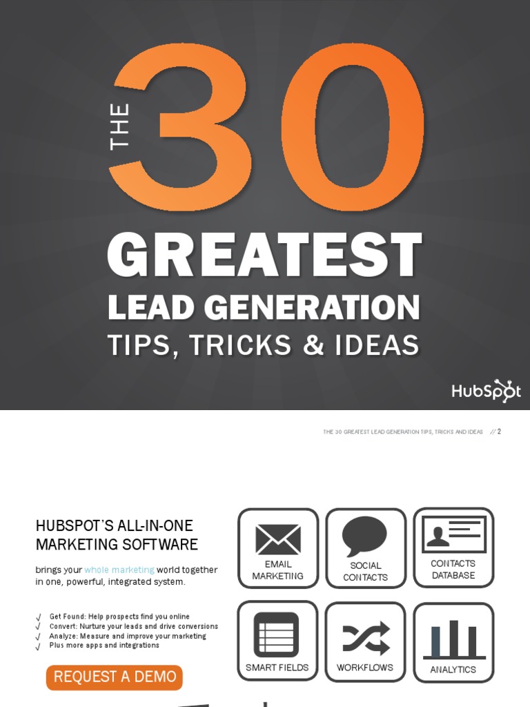 30 Lead Generation Tips Ebook Final PDF | PDF | Search Engine ...