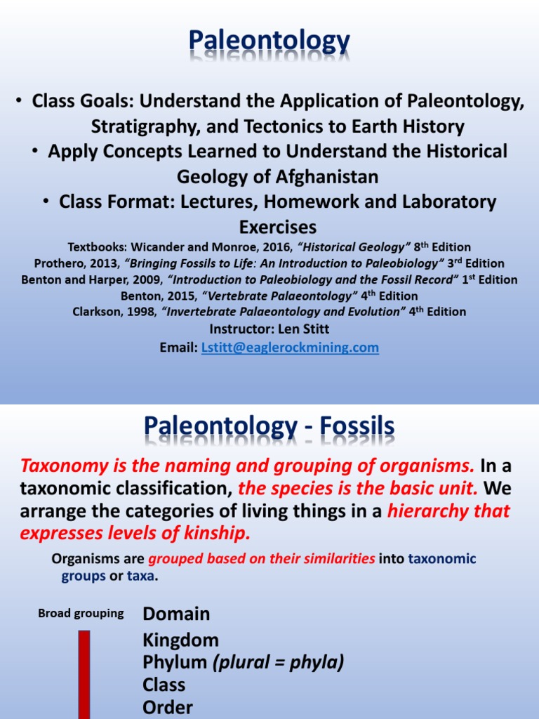 Stitt Paleontology 04 Introduction To Fossils 2 | PDF | Eukaryotes ...