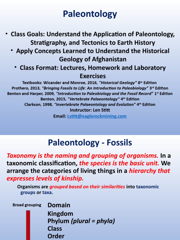 Stitt Paleontology 04 Introduction To Fossils 2 | PDF | Eukaryotes ...
