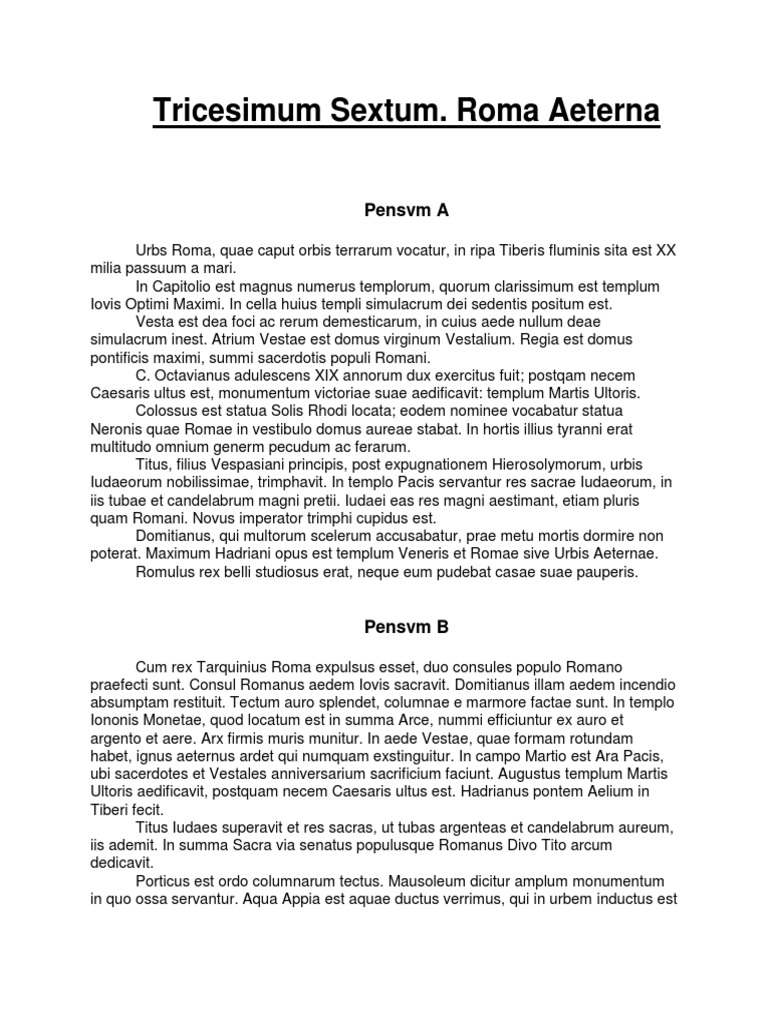 Solutions For Lingua Latina Per Se Illustrata - Roma Aeterna | PDF