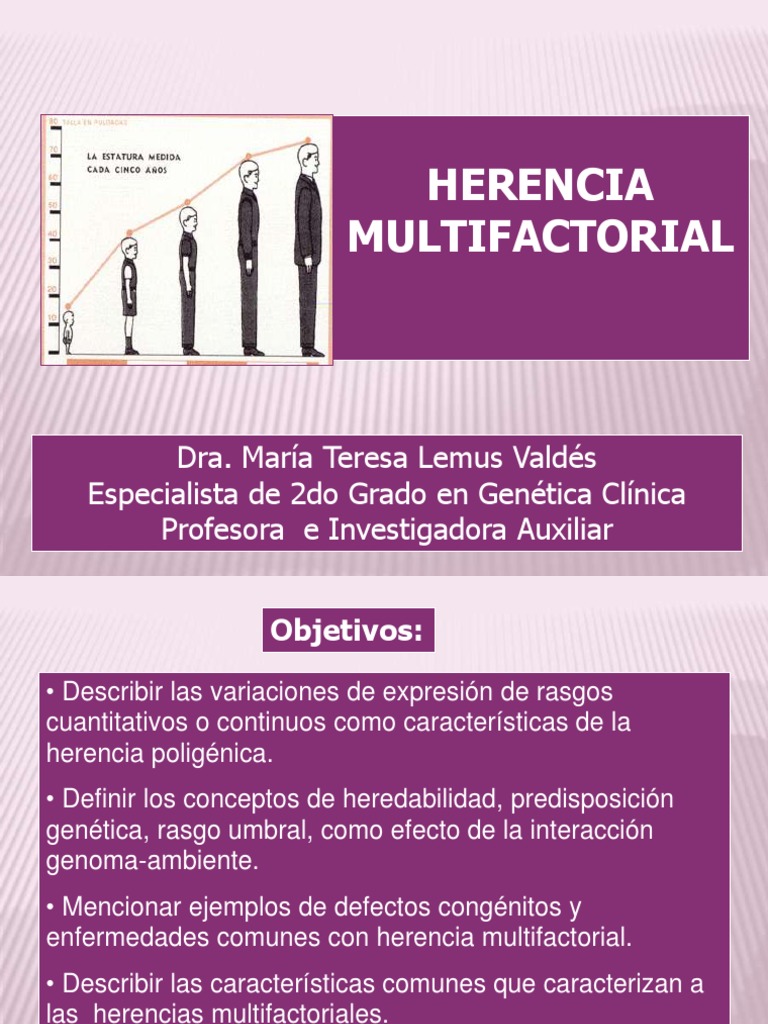 Herencia Multifactorial y Sus Características | PDF | Heredabilidad | Herencia