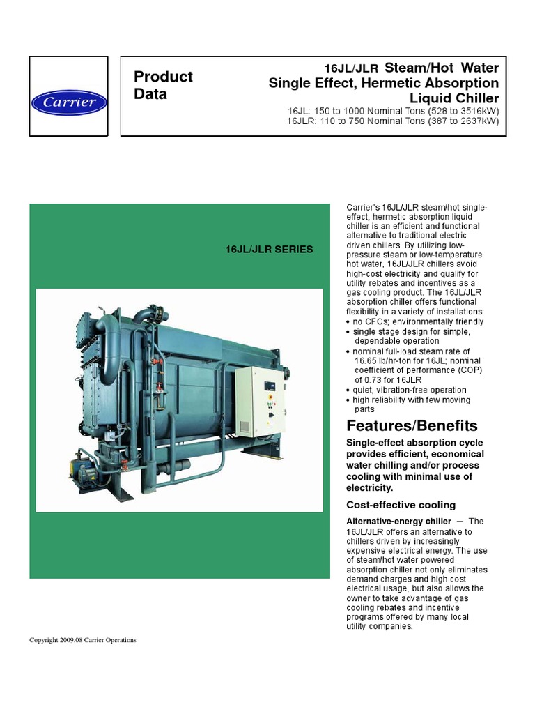 Absorption Chiller | PDF | Heat Exchanger | Air Conditioning