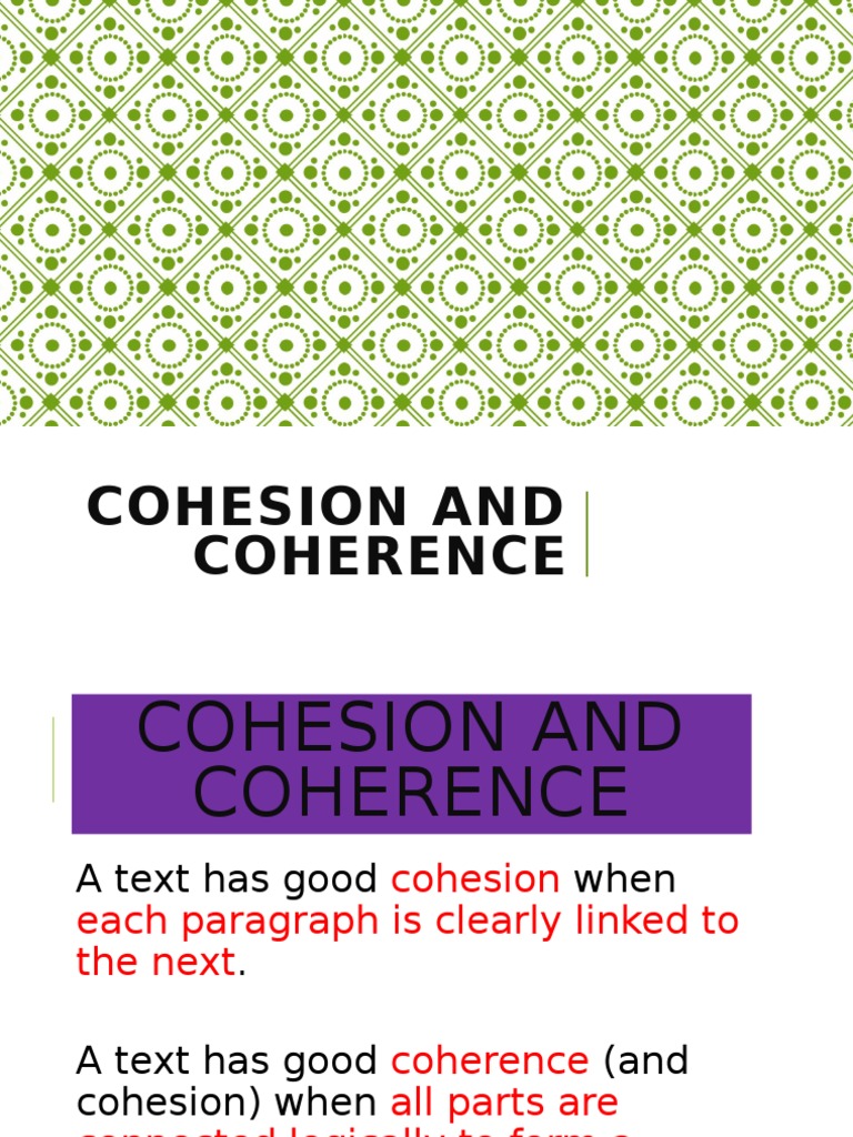 Enhancing Text Cohesion and Coherence | PDF | Language Arts & Discipline