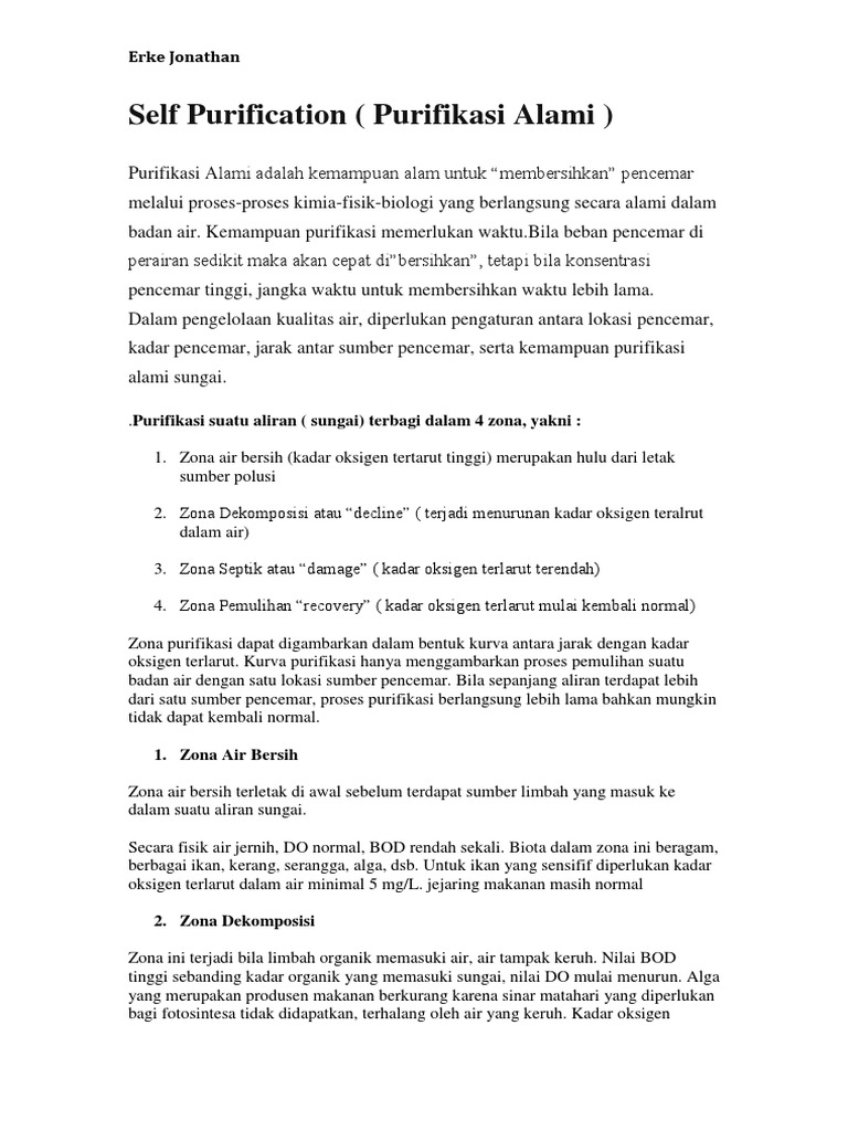 Self Purification EJ | PDF