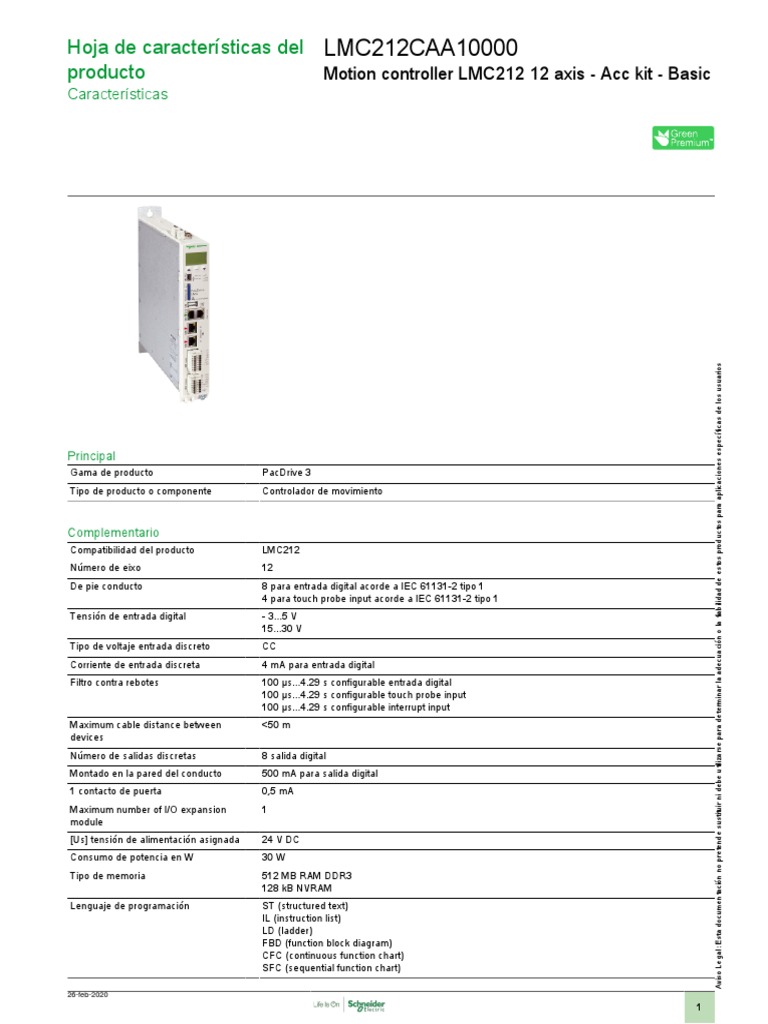 PacDrive 3 LMC Eco - Pro - Pro 2 - LMC212CAA10000 | PDF | Electrónica ...