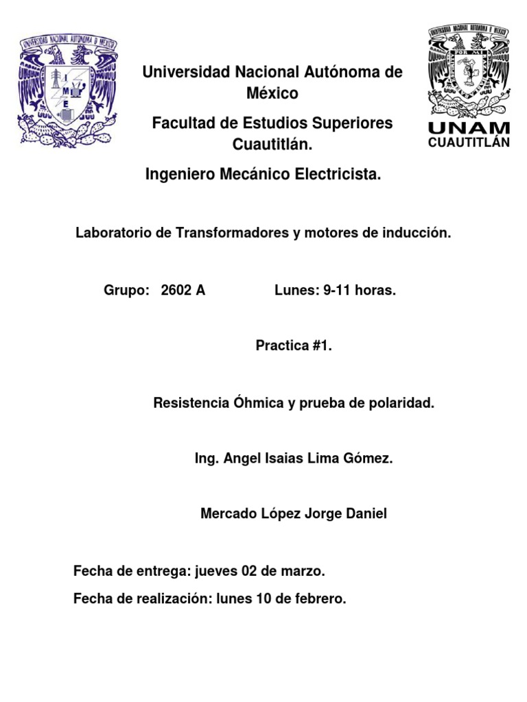 Practica 1 Lab Transformadores Descargar Gratis Pdf Transformador