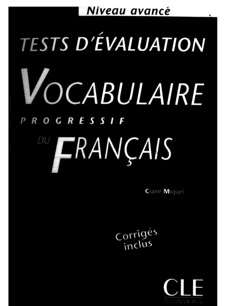 Test de vocabulaire français avancé | PDF