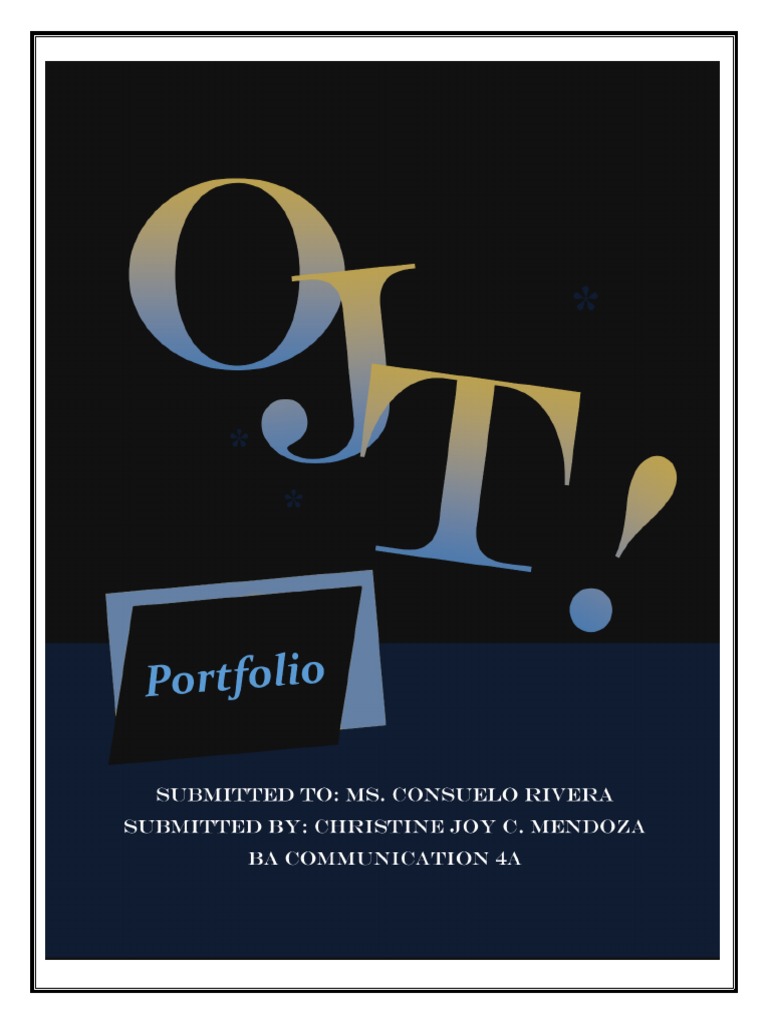 Ojt Portfolio 2020 | PDF | Human Resources | Pepsi Co