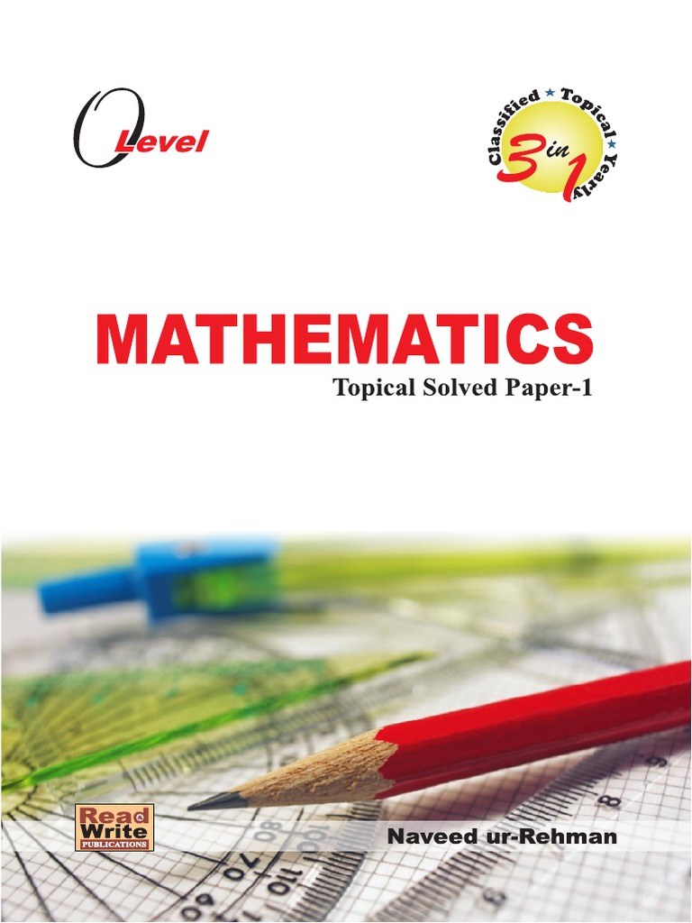 O-Level Solved Maths Topical Papers | PDF | Trigonometric Functions | Area