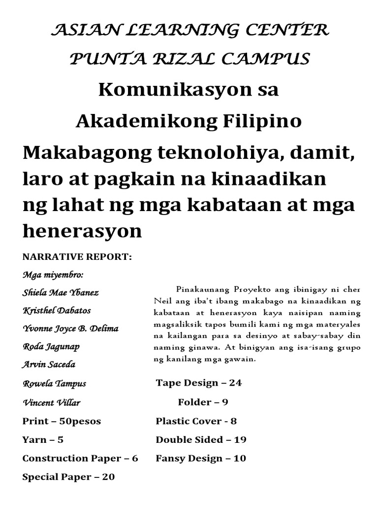 Asian Learning Center | PDF