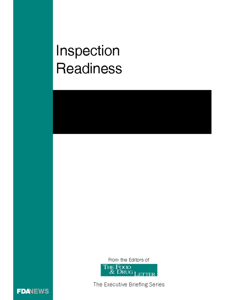 Inspection Readiness ExecSeries | PDF | Question | Food And Drug ...
