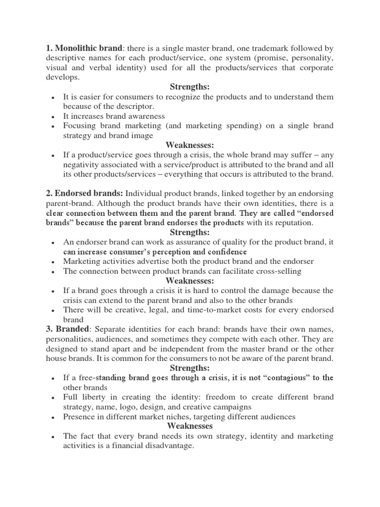 Monolithic Endorsed Branded | PDF | Brand | Brand Management