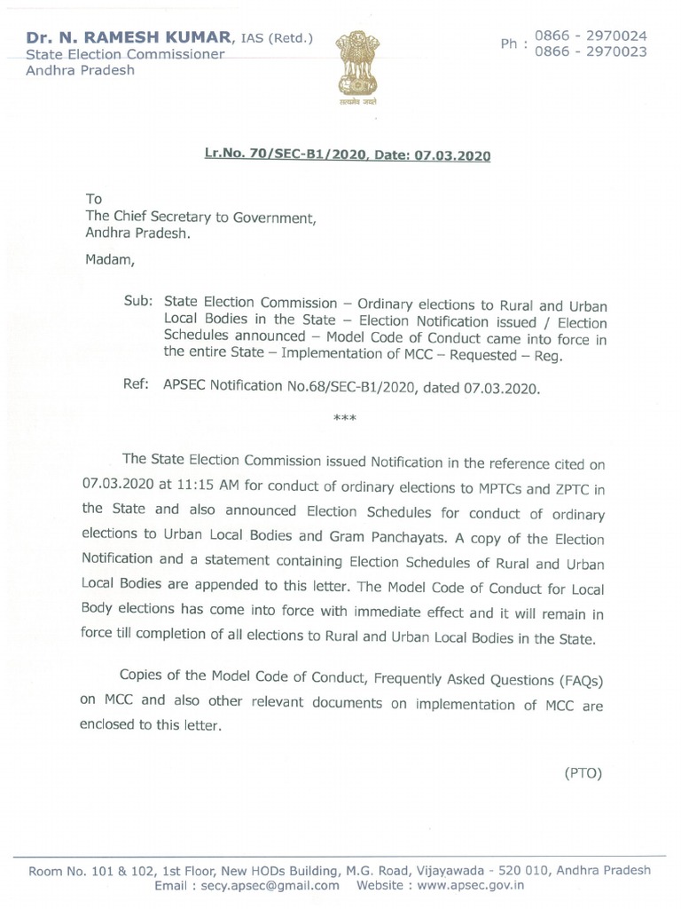 Model Code of Conduct | Download Free PDF | Government | Social ...