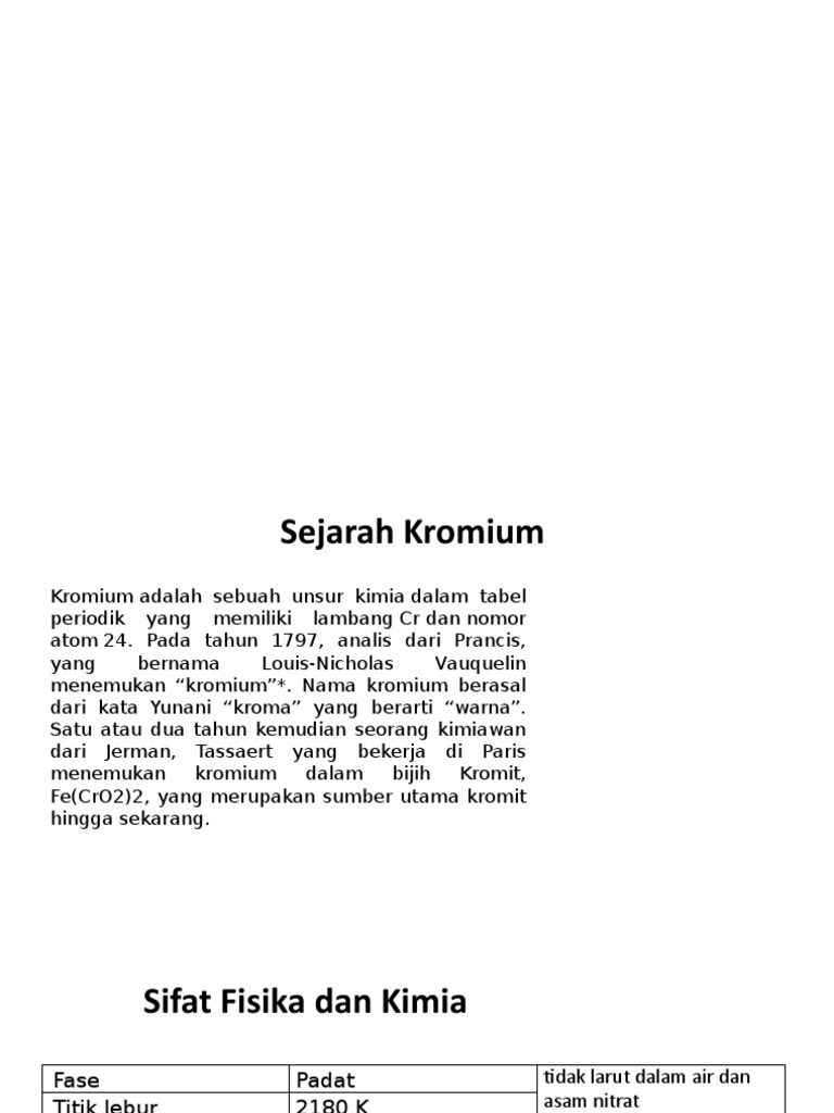 Kromium Dan Seng | PDF