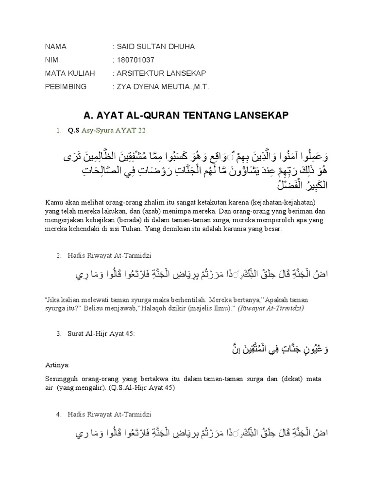 Tugas Said Sultan Dhuha PDF | PDF