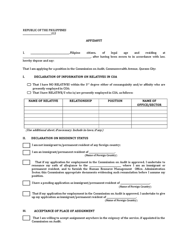 Affidavit 2018 | PDF | Affidavit | Government