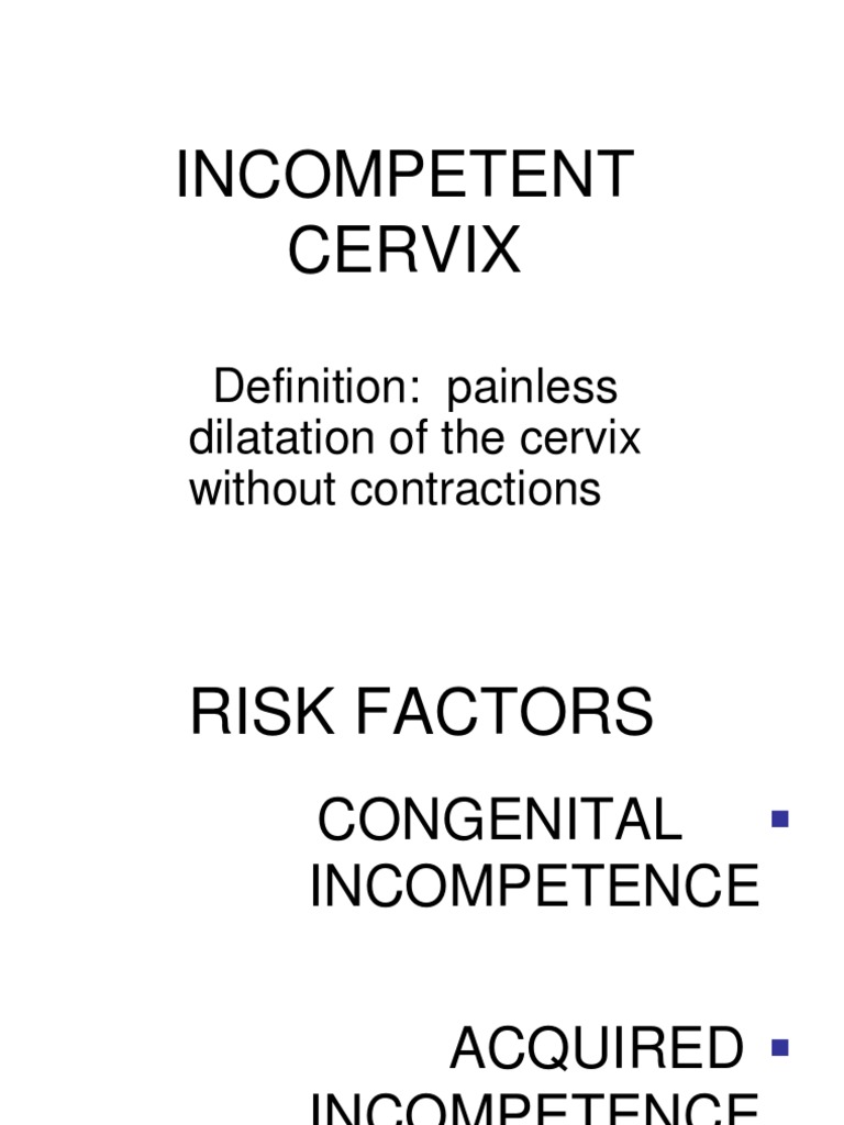 Incompetent Cervix | PDF