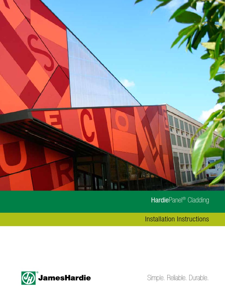 HardiePanel® Cladding Installation Guide | PDF | Dust | Wall