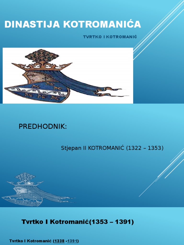 Dinastija Kotromanića | PDF