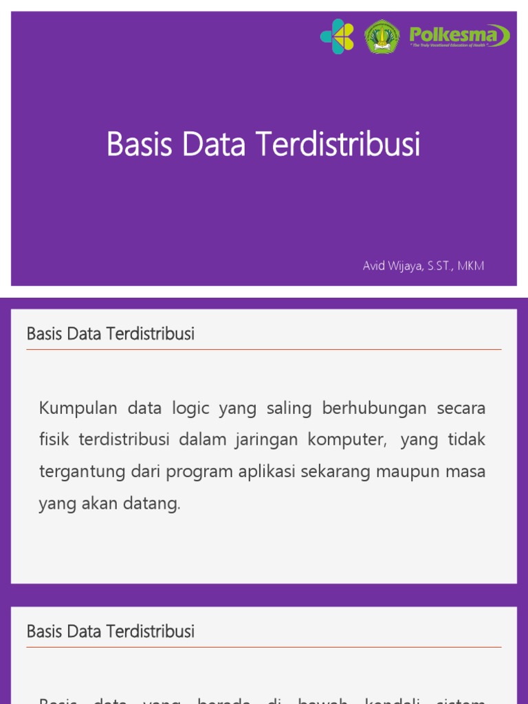Karakteristik Basis Data Terdistribusi | PDF