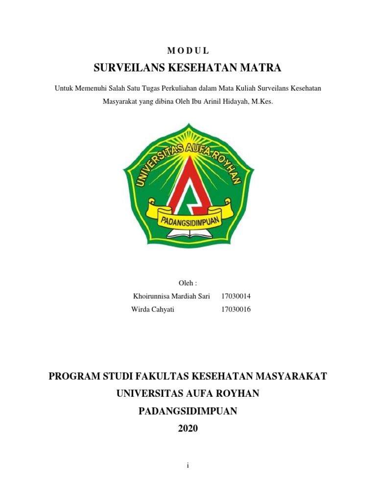 Modul Surveilans Kesehatan Matra | PDF