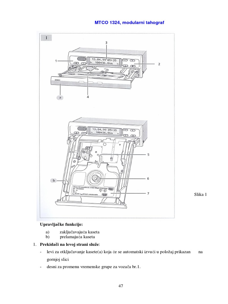 Tahograf 1324 | PDF