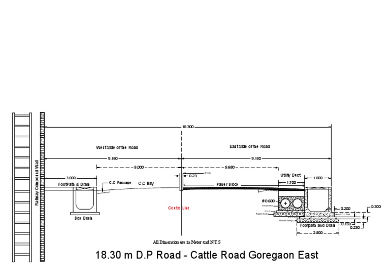 Drawing Drain Section | PDF | Nature