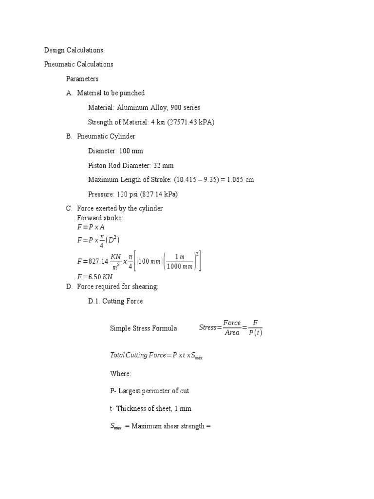 Appendix-Design Calculations | PDF | Mechanical Engineering | Applied ...