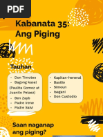 El Filibusterismo Kabanata 35 | PDF