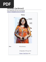 Rohini Molleti: Actress and Lyricist Biography | PDF | Tamil Cinema ...