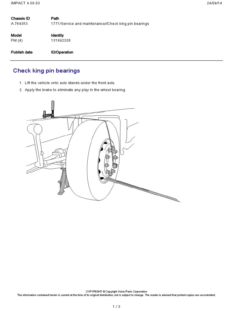 Check King Pin Bearing | PDF | Axle | Transportation Engineering