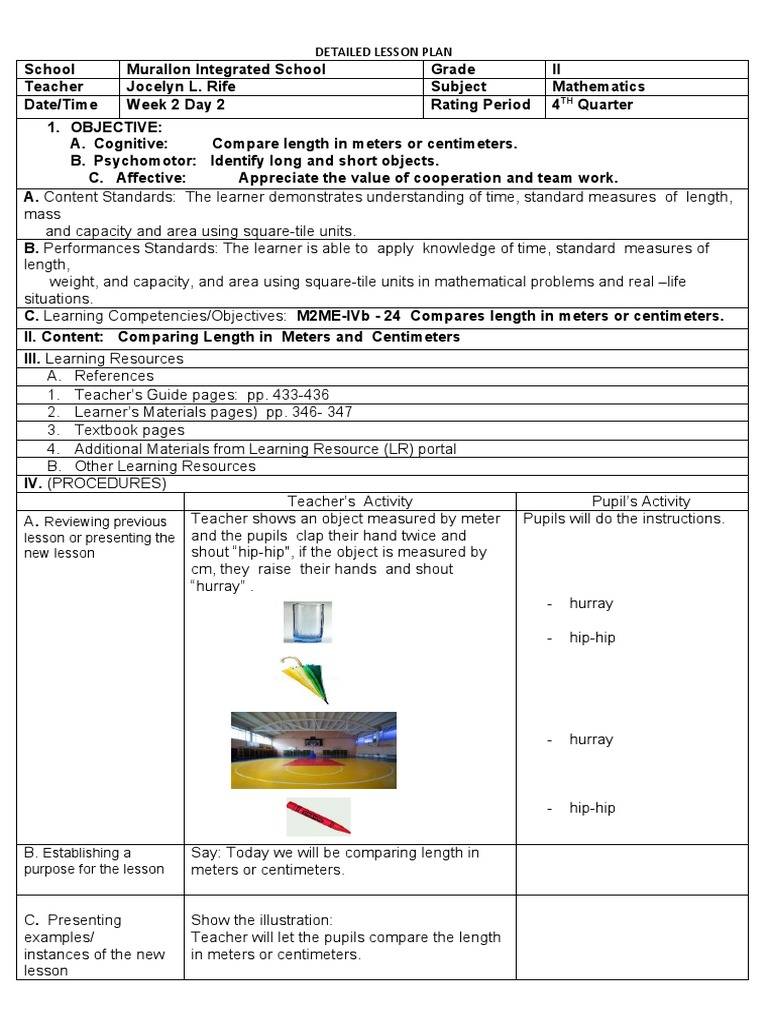 W2 Day 2 and Day 3 J. Rife | PDF | Lesson Plan | Teachers