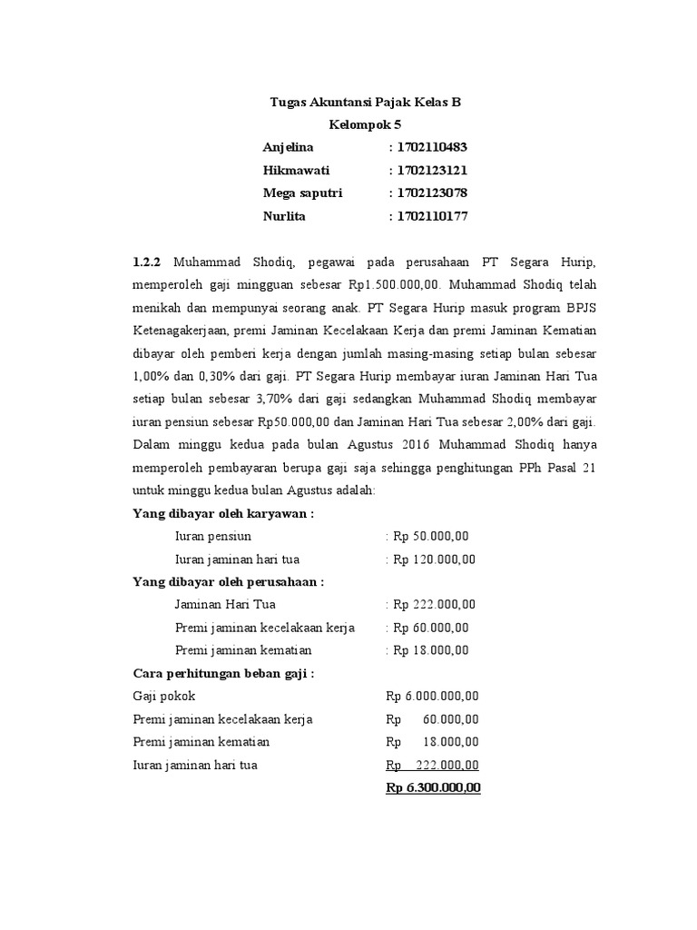 Kelas B Jurnal Kelompok 5 | PDF | Bisnis | Hukum