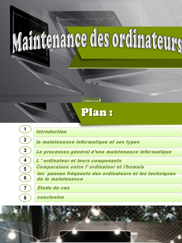 Maintenance Informatique des Ordinateurs | PDF | Informatique | Logiciel