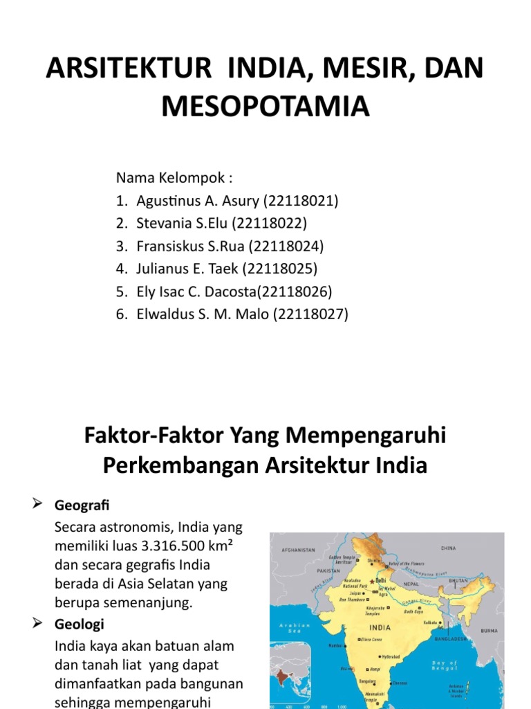 Arsitektur India, Mesir, Dan Mesopotamia Ii | PDF
