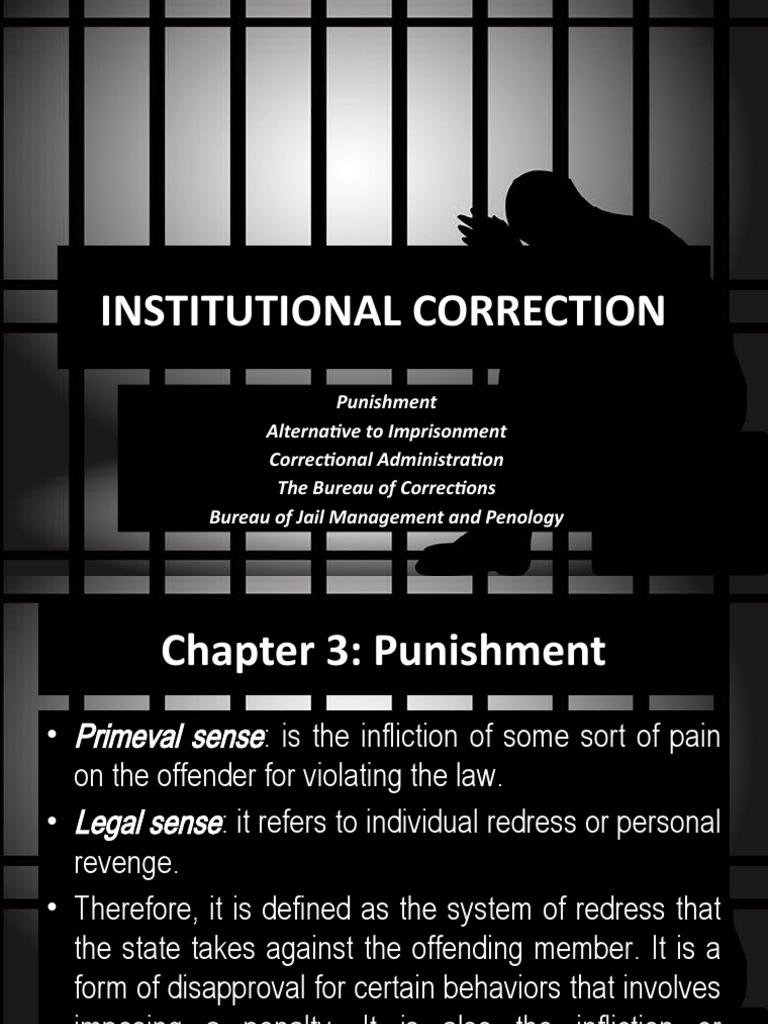 Institutional Correction | PDF | Punishments | Prison