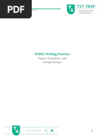 TST Prep - Ultimate TOEFL Writing Templates PDF | PDF